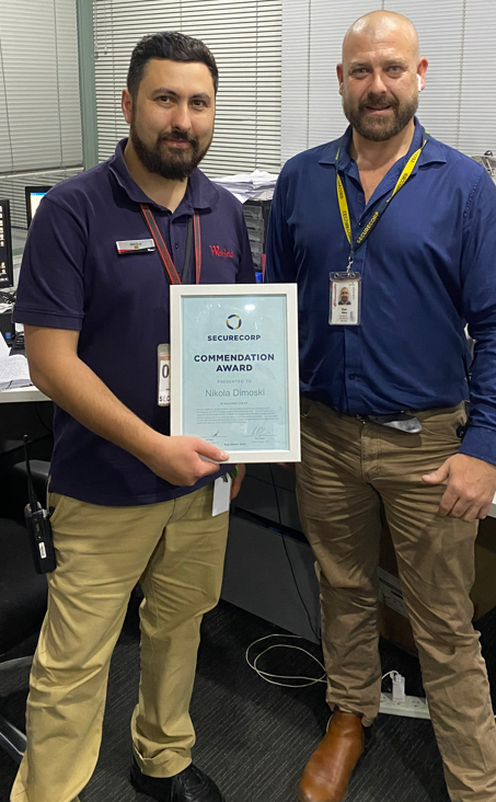 Queensland Security Officers - commendation award